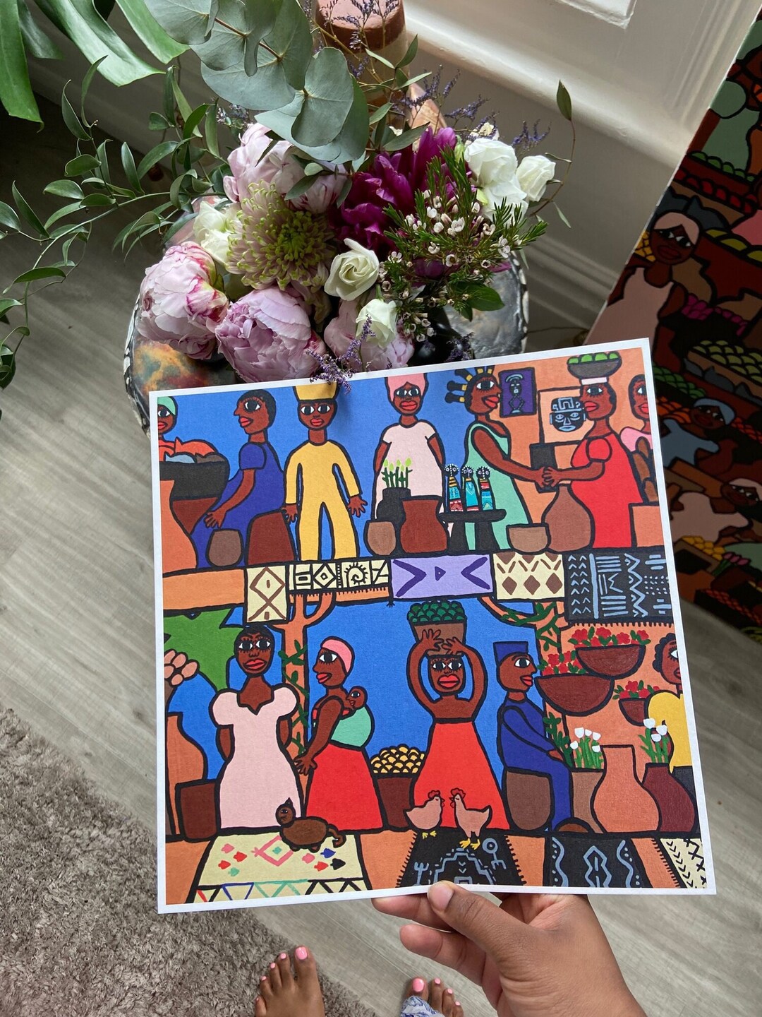 Art Print of Mercado Kenya - Etsy