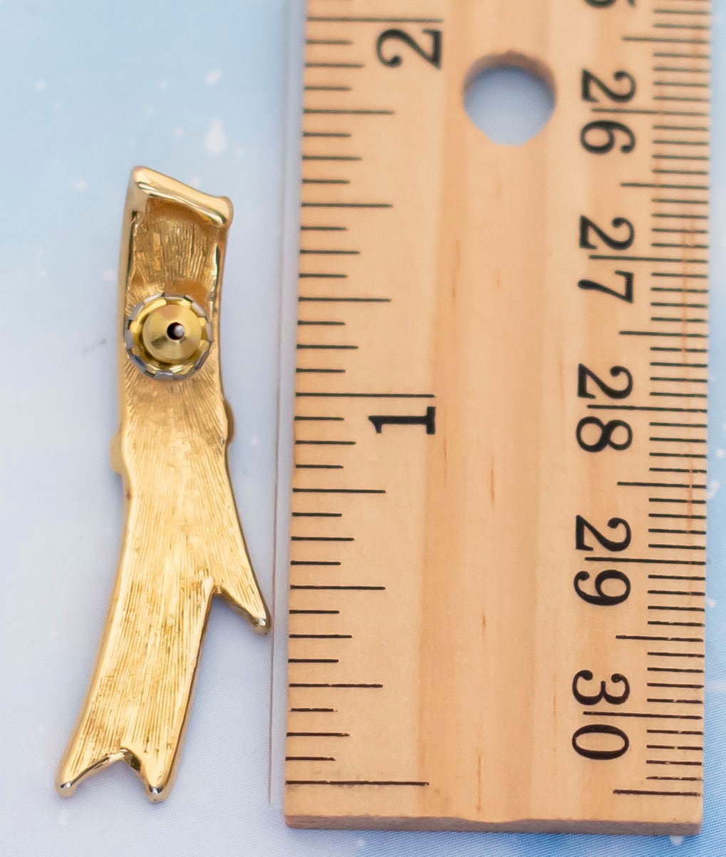 Vintage Twin Red Ribbons Stud Earrings J23 - Etsy