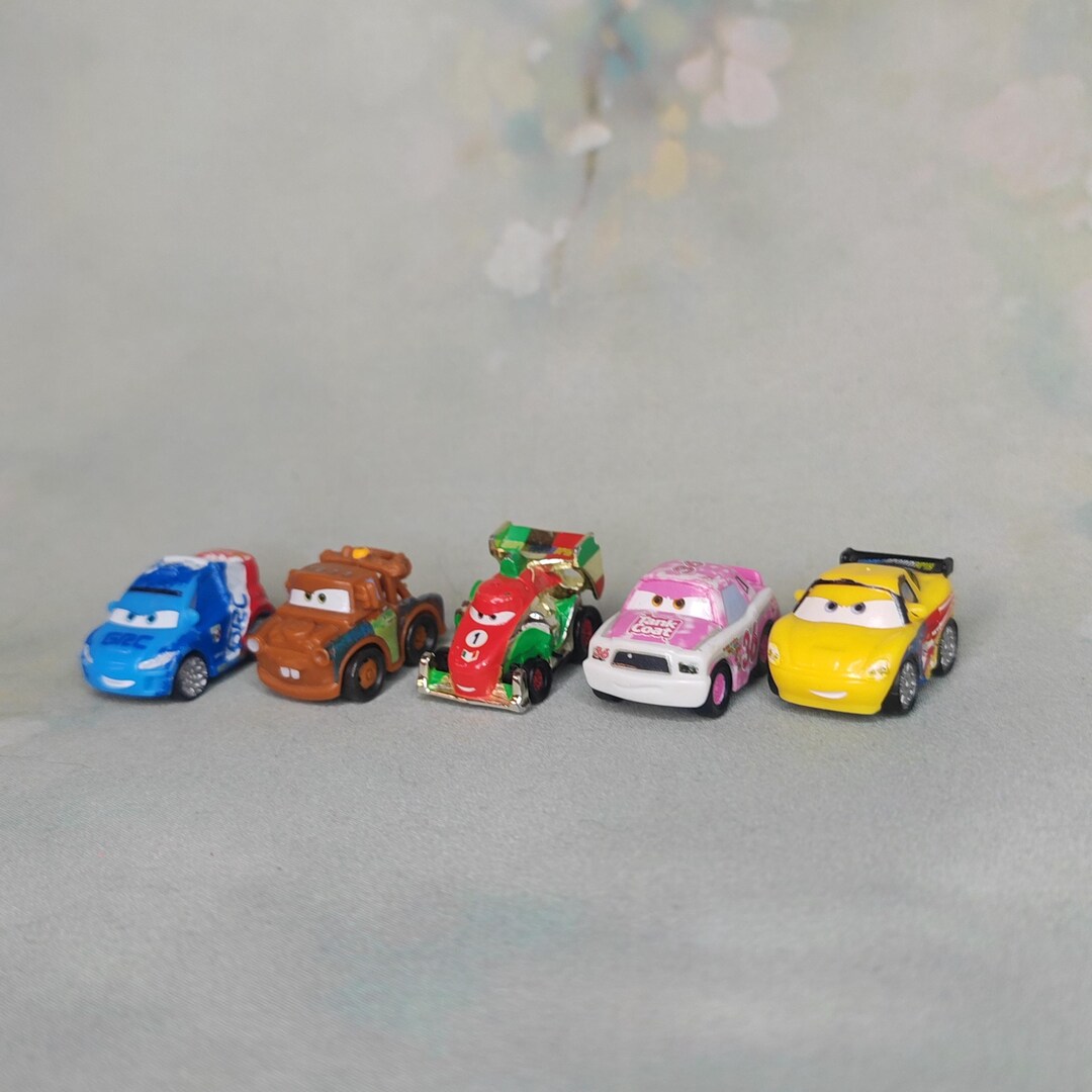 Set of 5 Disney Pixar Micro Drifters Cars Gold Francesco Bernoulli ...