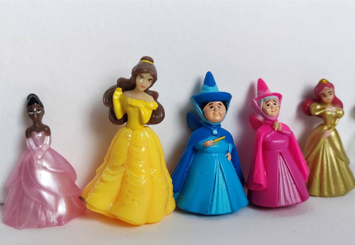 Set of 7 Disney Princesses Mini Figures Disney Princesses Mini Figures ...