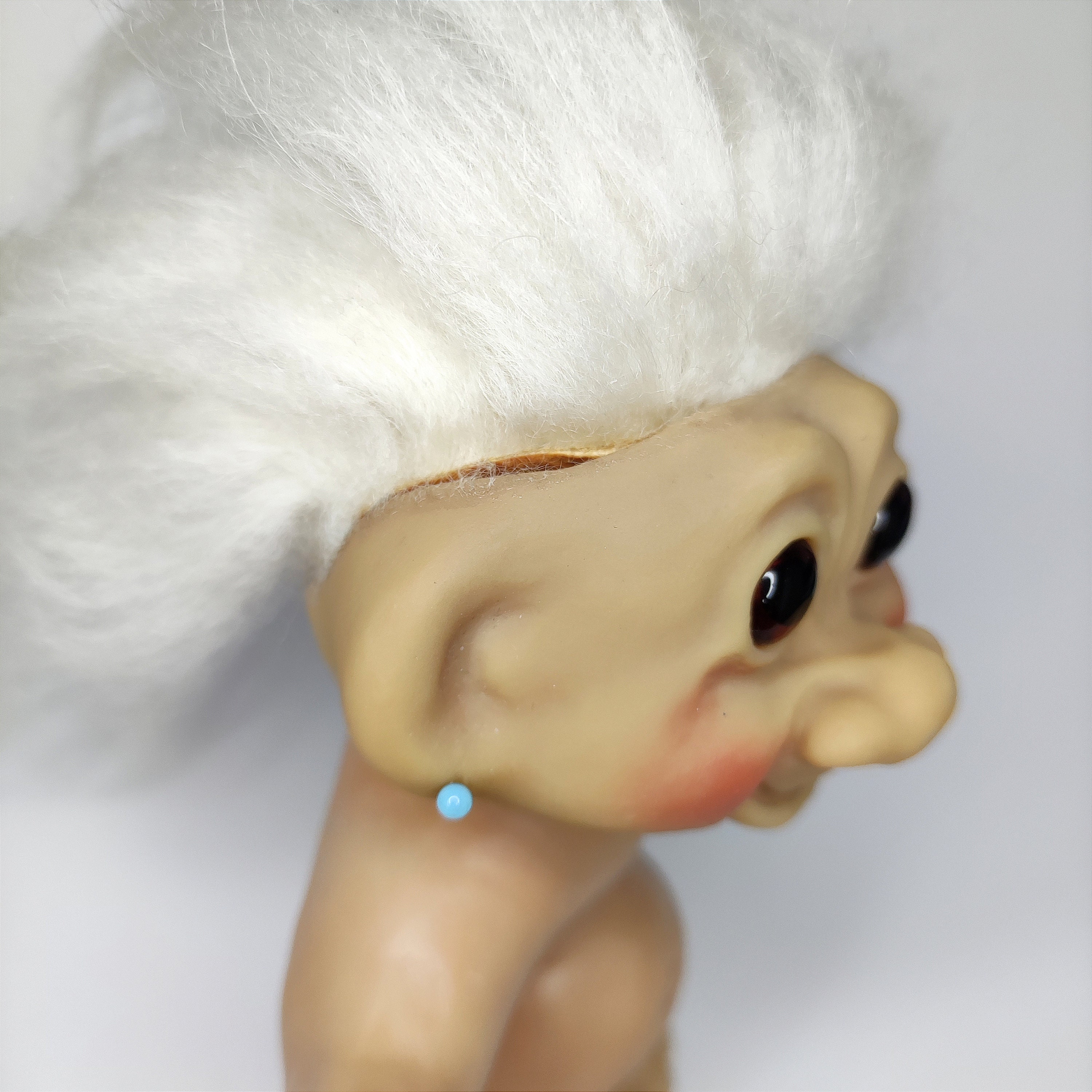 Vintage Thomas Dam Troll Doll Denmark 1977 8 White Hair - Etsy