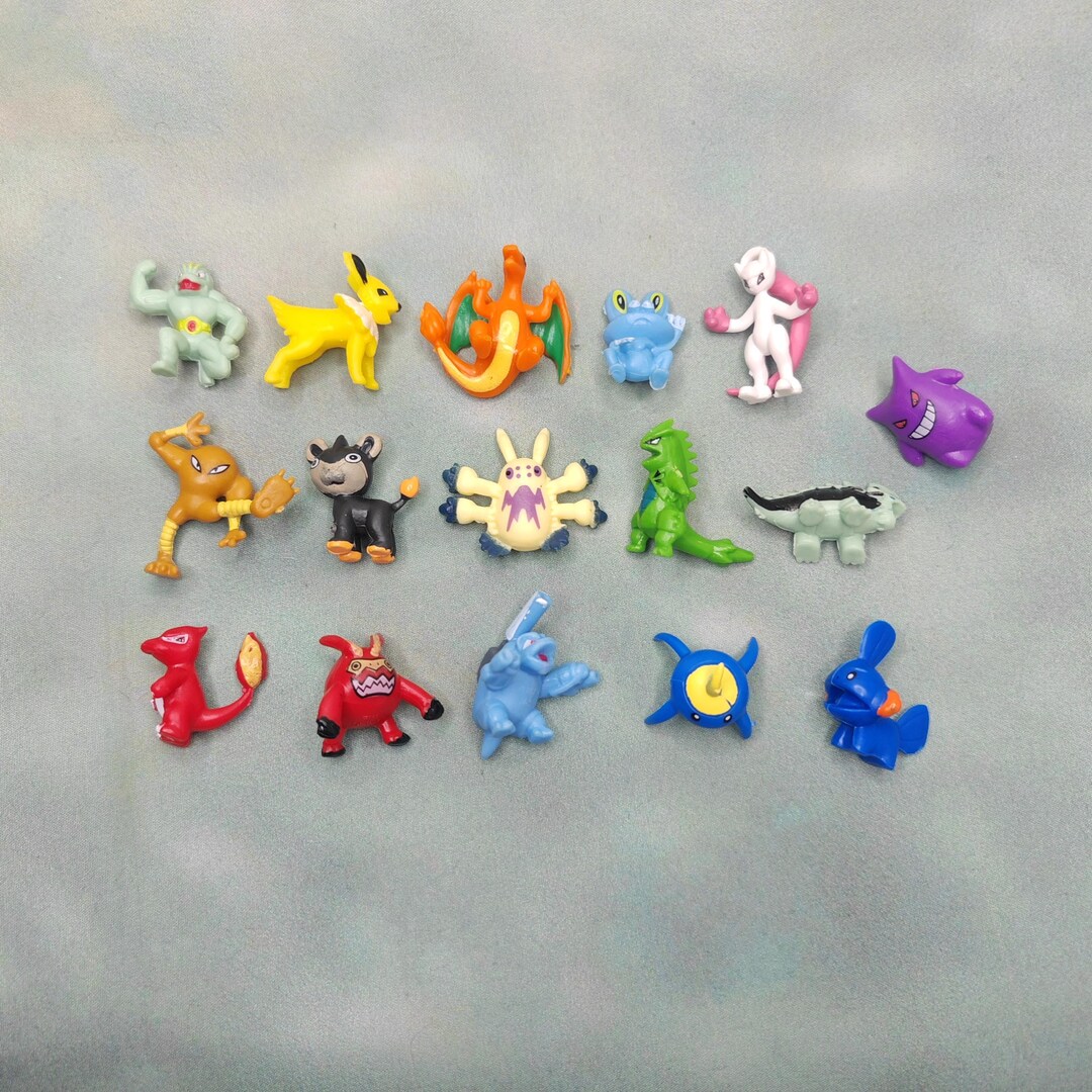 Set of 16 Pokemon Tiny Mini Figures 2.5 Cm or 1 Tall Made in China - Etsy