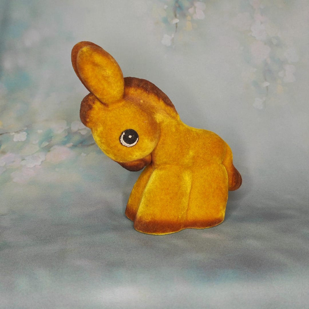 Vintage Flocked Donkey Toy Foam Rubber Soviet Era Vintage Polymer Toy ...