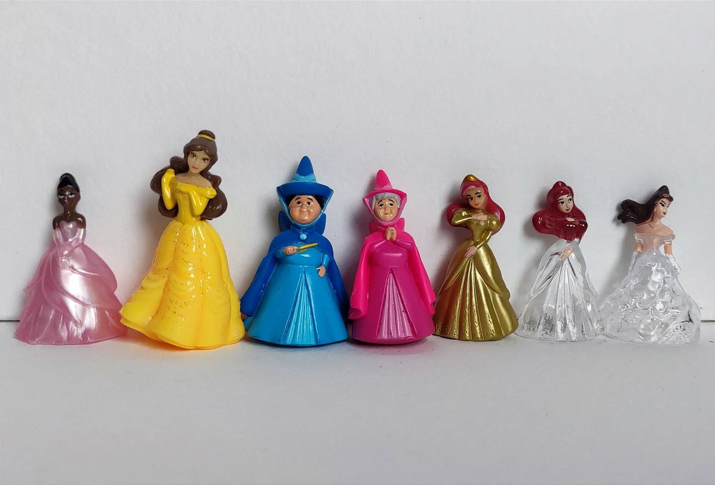 Set of 7 Disney Princesses Mini Figures Disney Princesses Mini Figures ...