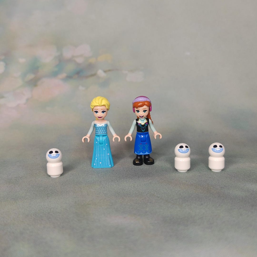 Set of 5 Lego Frozen Minifigures | Disney Princess Frozen Elsa & Anna ...