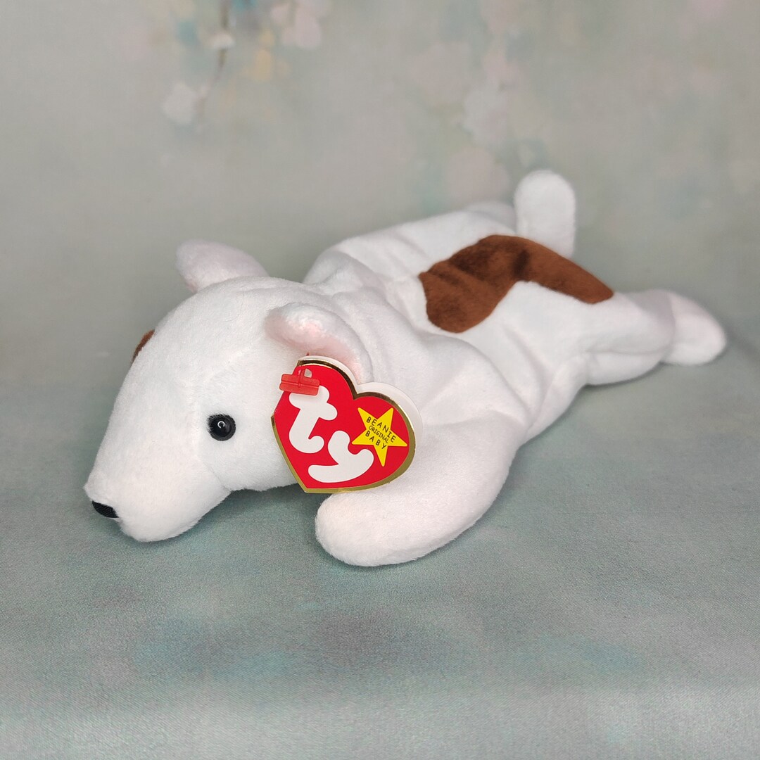 TY Beanie Baby butch the Bull Terrier Dog 1998 Vintage Collectible TY ...
