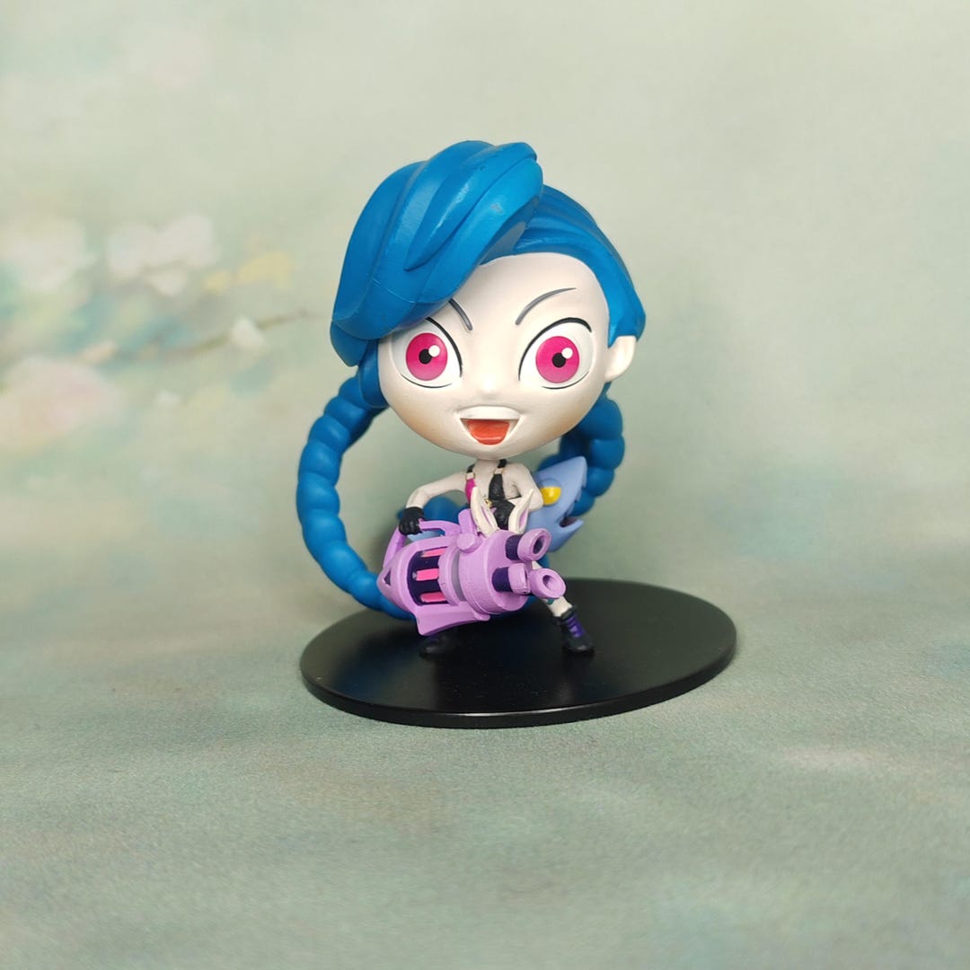 Riot Games 2014 League of Legends Jinx Character Vinyl Figure 9cm or 3. ...