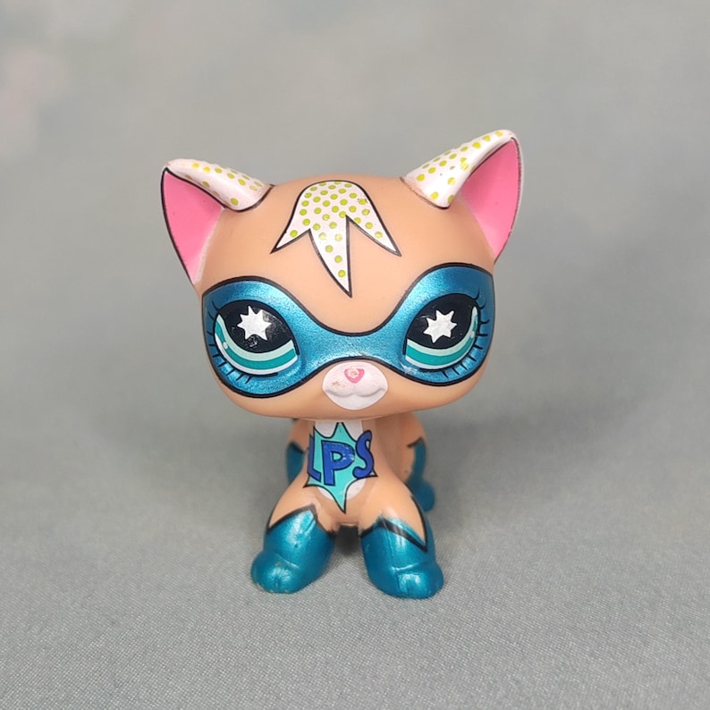 Rare Replica Littlest Pet Shop Comic Con Shorthair Superhero Cat 2006 ...