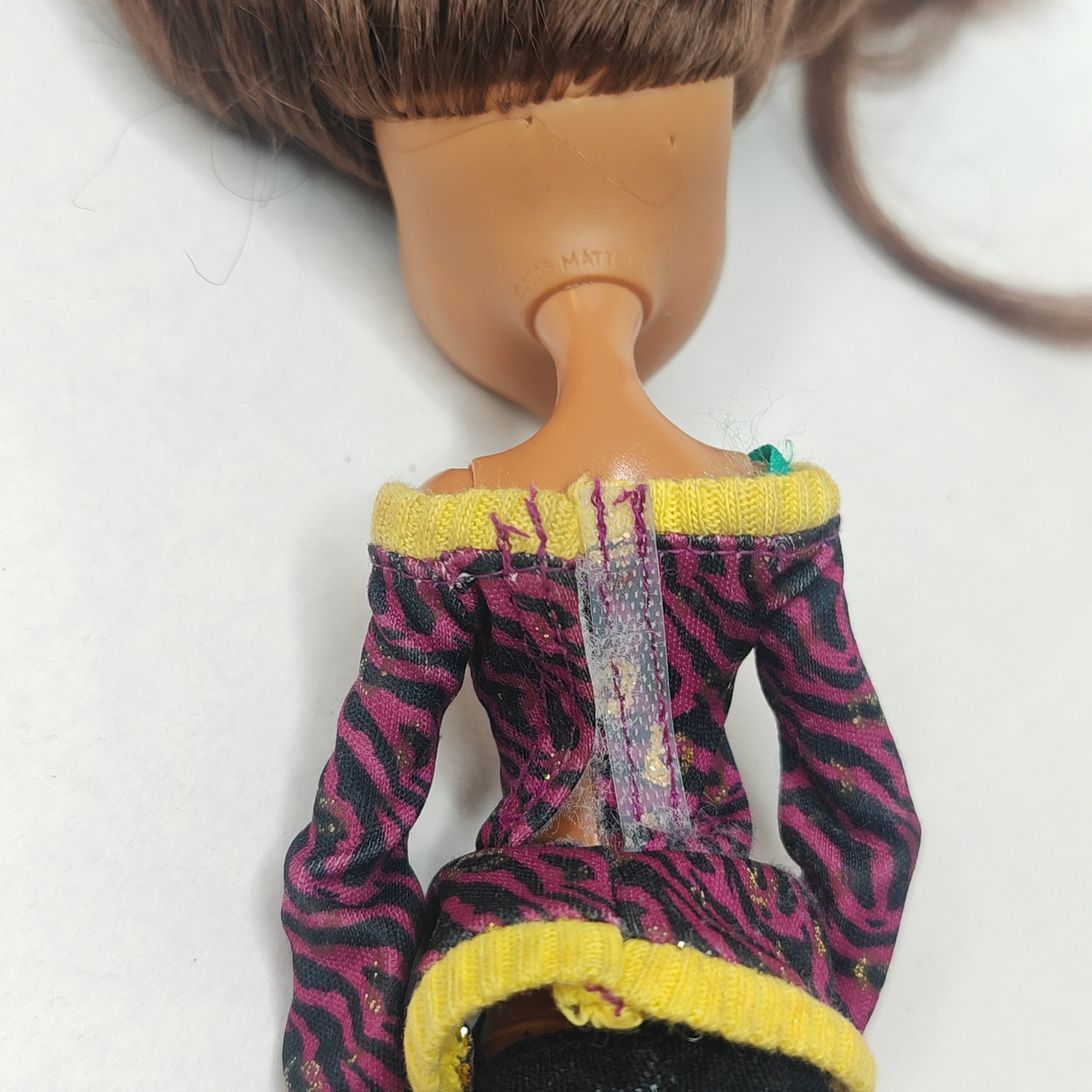 Rare Monster High Clawdeen Wolf School's Out Doll Black Elastics ...