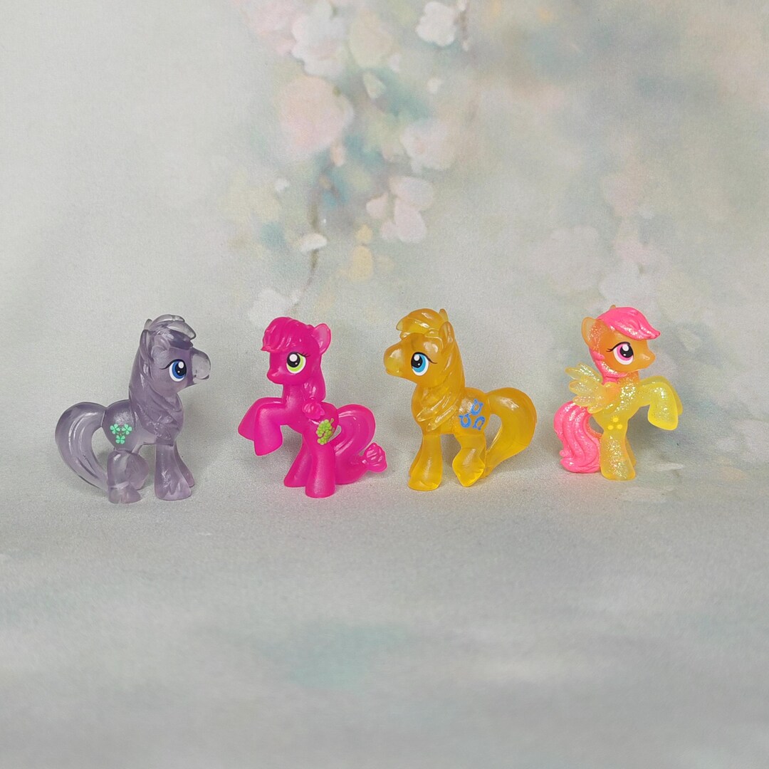 Set of 4 My Little Pony G4 Blind Bag Rare Mini Figures Sunny Rays Berry ...