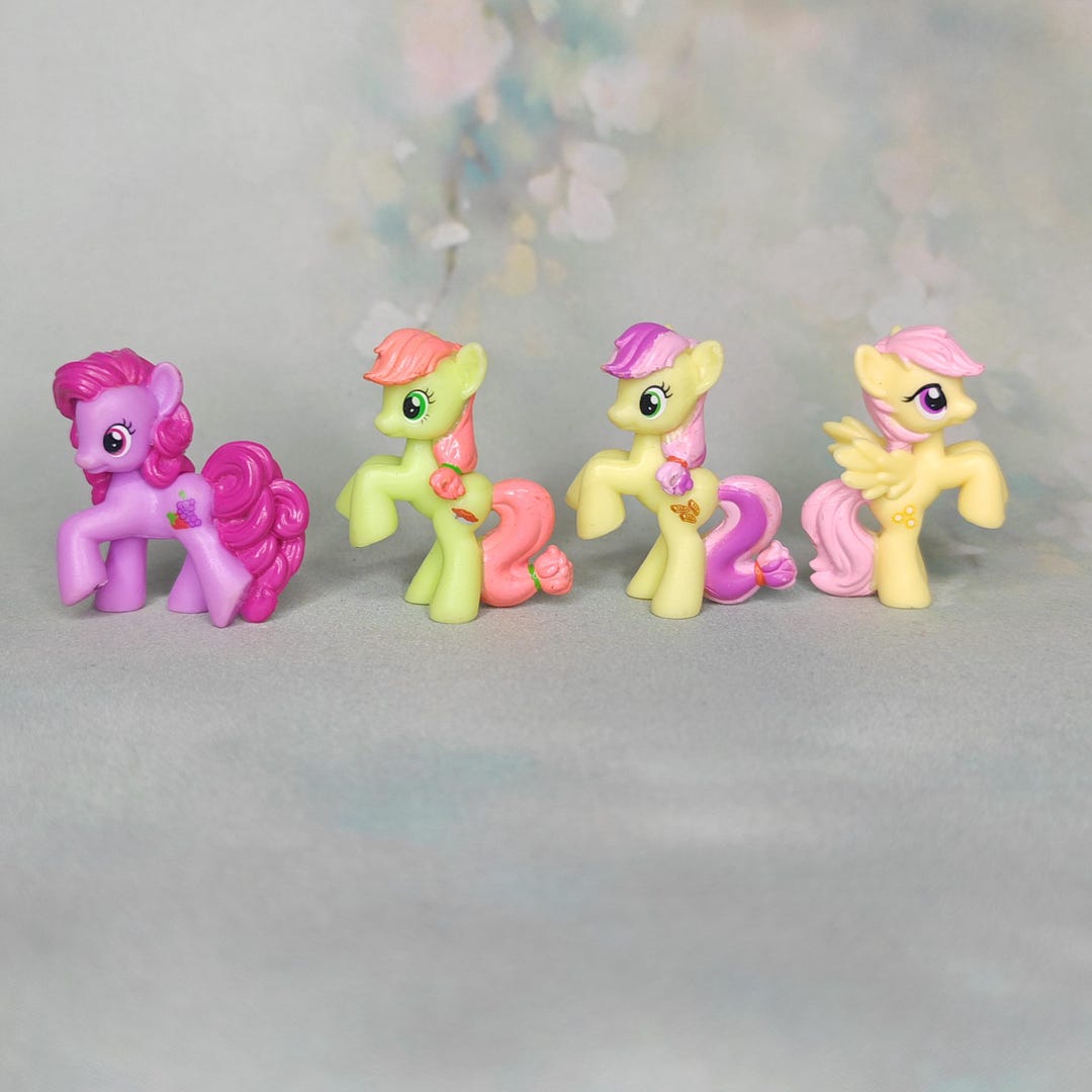 Set of 4 My Little Pony G4 Blind Bag Mini Figures Sunny Rays Lavender ...