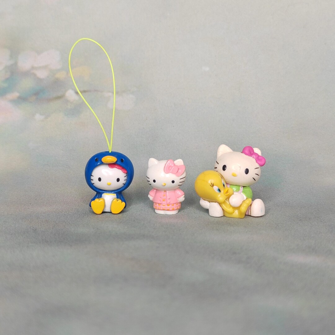 Set of 3 Sanrio Hello Kitty Mini Figures Genuine Rare 2012 Super Cute ...