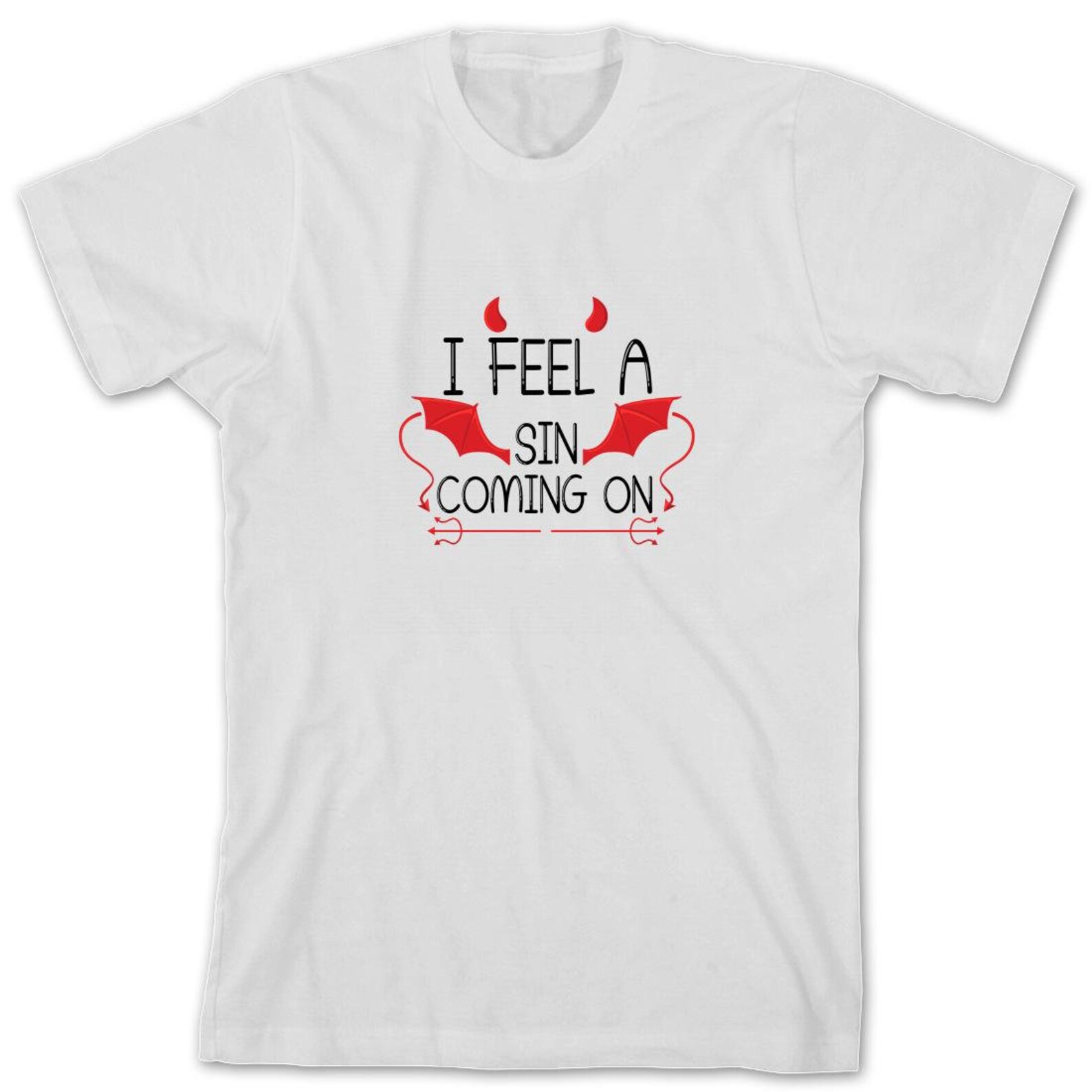 I Feel A Sin Coming Soon Shirt, Christmas Gift, Birthday Gift, Devil T ...