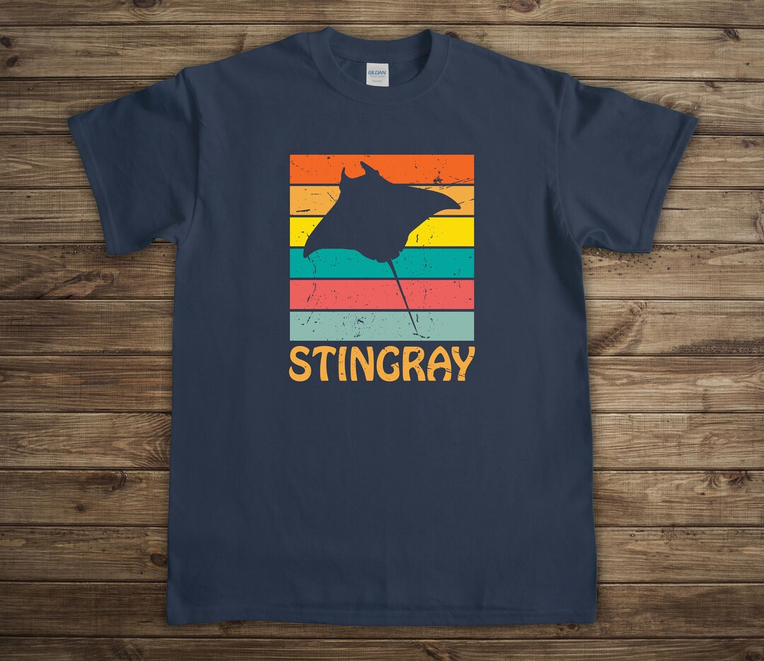 Sting Ray, Stingray Gifts, Manta Ray Shirt, Shark T Shirt, Retro ...