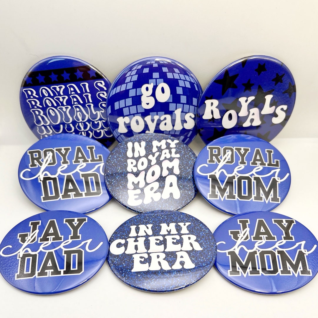 Royals Gameday Buttons Cheerleading Gifts for Cheer Moms, Dads ...