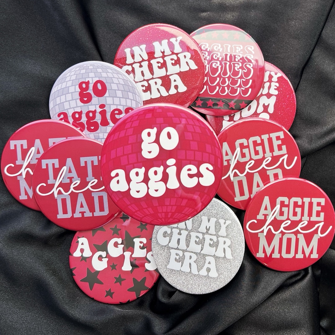 Aggie Gameday Buttons | Tate High School Cheerleading Pins & Aggie ...