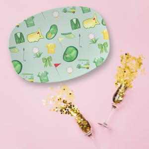 Golf Serving Platter | Custom Watercolor Golf | Appetizer & Meat ...