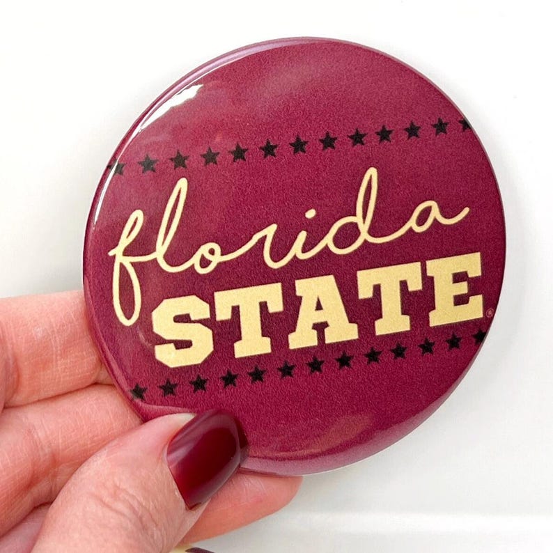 FSU Gameday Pins | Florida State Buttons | FSU Pins for Game Day - Etsy
