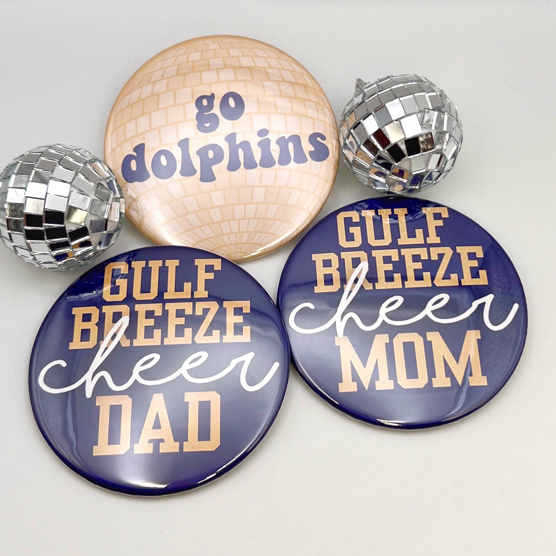 Dolphins Gameday Buttons | Cheerleading Gifts & Personalized Pins - Etsy