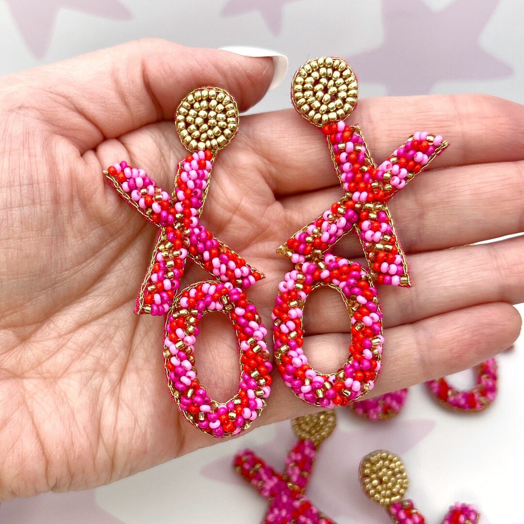 XO Valentines Day Earrings Valentines Day Gift Galentine Day Gifts St ...