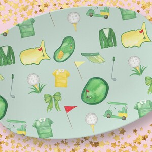 Golf Serving Platter | Custom Watercolor Golf | Appetizer & Meat ...