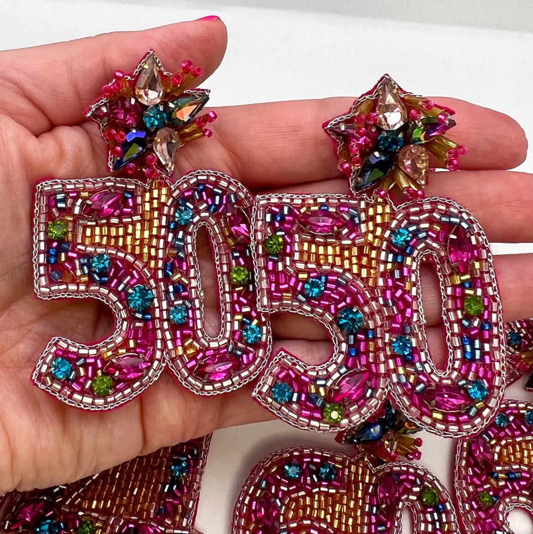 50 Birthday Earrings | Milestone Birthday Birthday Girl Age Earrings ...