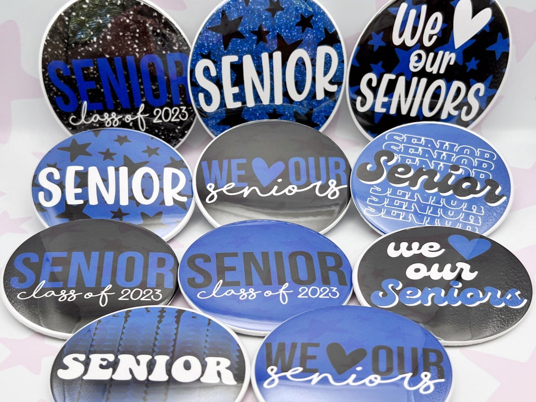 Custom Senior Night Pinback Buttons | Class of 2026 | High School ...