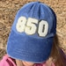 Area Code Chenille Patch Hat || Personalized Gifts Varsity Letters ...
