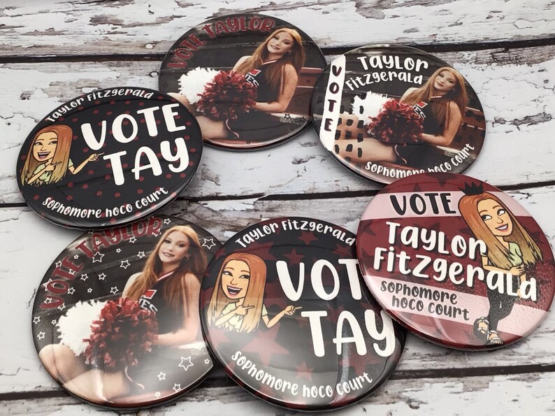 Homecoming 2026 Election Pinback Buttons | School Spirit Homecoming ...