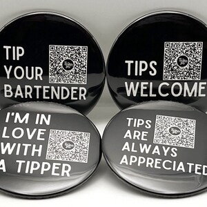 Virtual QR Code Tip Buttons Cashless Tipping Made Easy - Etsy