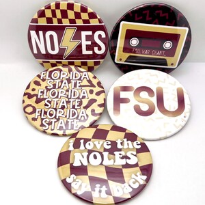 FSU Florida State University Official Licensed Game Day Buttons || FSU ...
