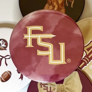 FSU Buttons | Seminole Boot, Gold Bow & Spear Official Licensed Florida ...