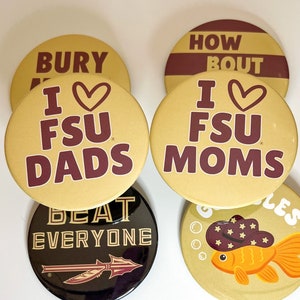 FSU Seminoles Gameday Buttons | Official Licensed Florida State ...