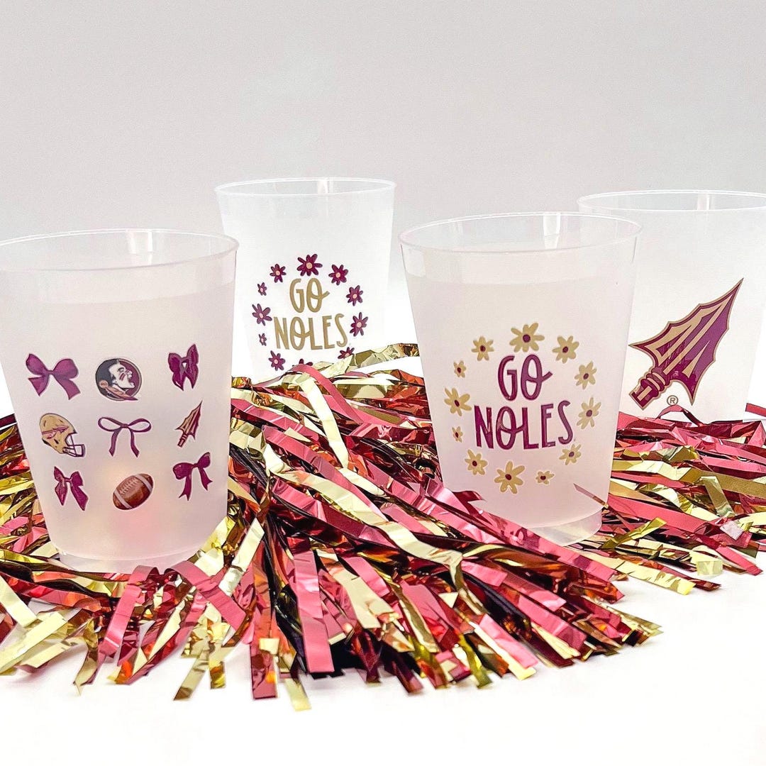 FSU 16 Oz Cups Tumblers | Florida State Garnet & Gold | Licensed FSU ...