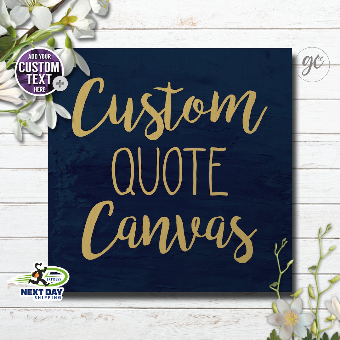 Custom Quote Canvas, Canvas Print Wall Art Office Decor, Modern Art ...