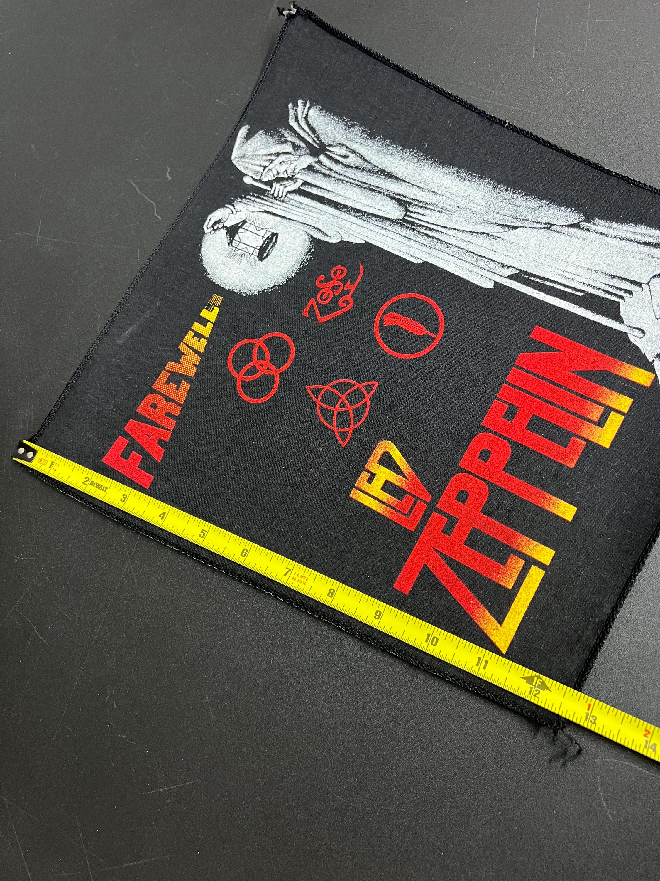 1980s Led Zeppelin Farewell Original Back Patch Denim Jacket Levi’s ...