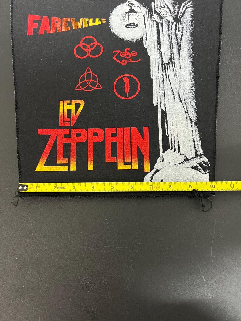 1980s Led Zeppelin Farewell Original Back Patch Denim Jacket Levi’s ...