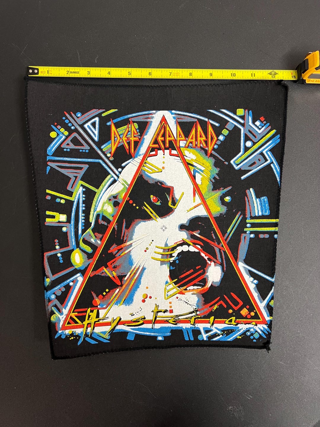 NOS Vintage Def Leppard Hysteria Back Patch Jacket 80s Original Rock ...