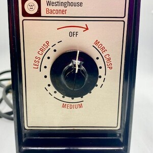 Vintage Baconer Rare 1970s Westinghouse Electric Bacon Cooker Mid ...