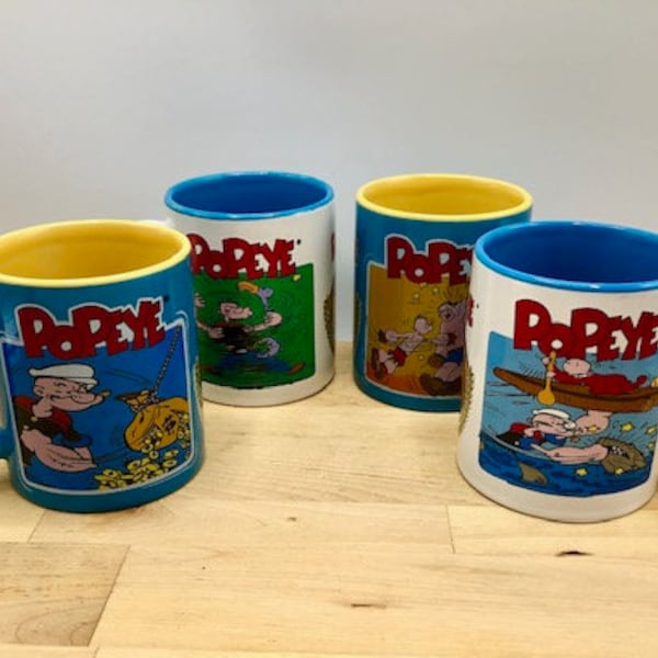 Vintage Popeye the Sailor Man Mug - Etsy