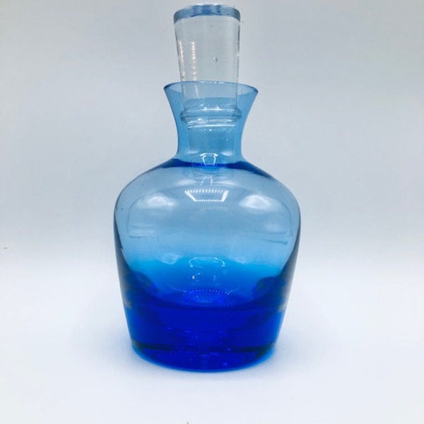 Cobalt Blue Decanter - Etsy
