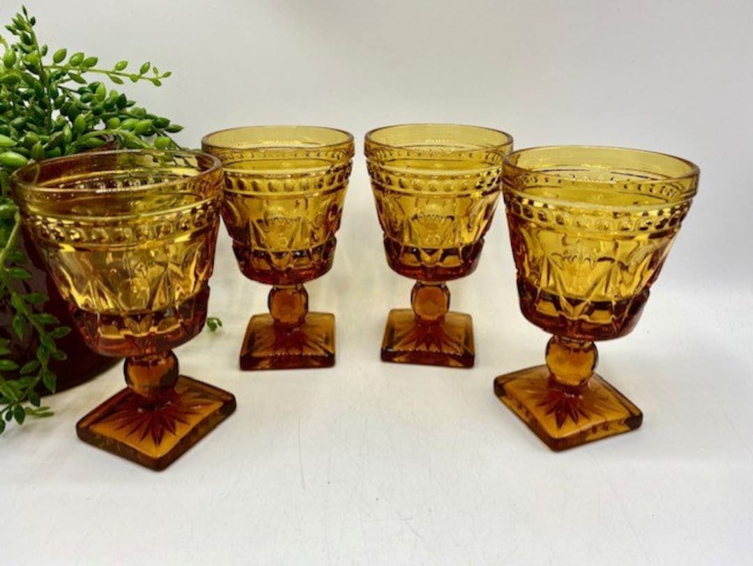 Vintage Wine Glasses Set of 4 C.1960s Indiana / Colony Glass Park Lane ...