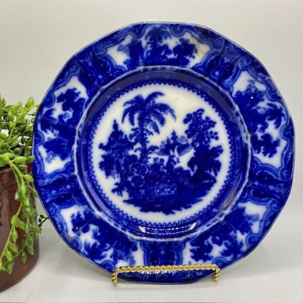 Antique Blue Plates - Etsy