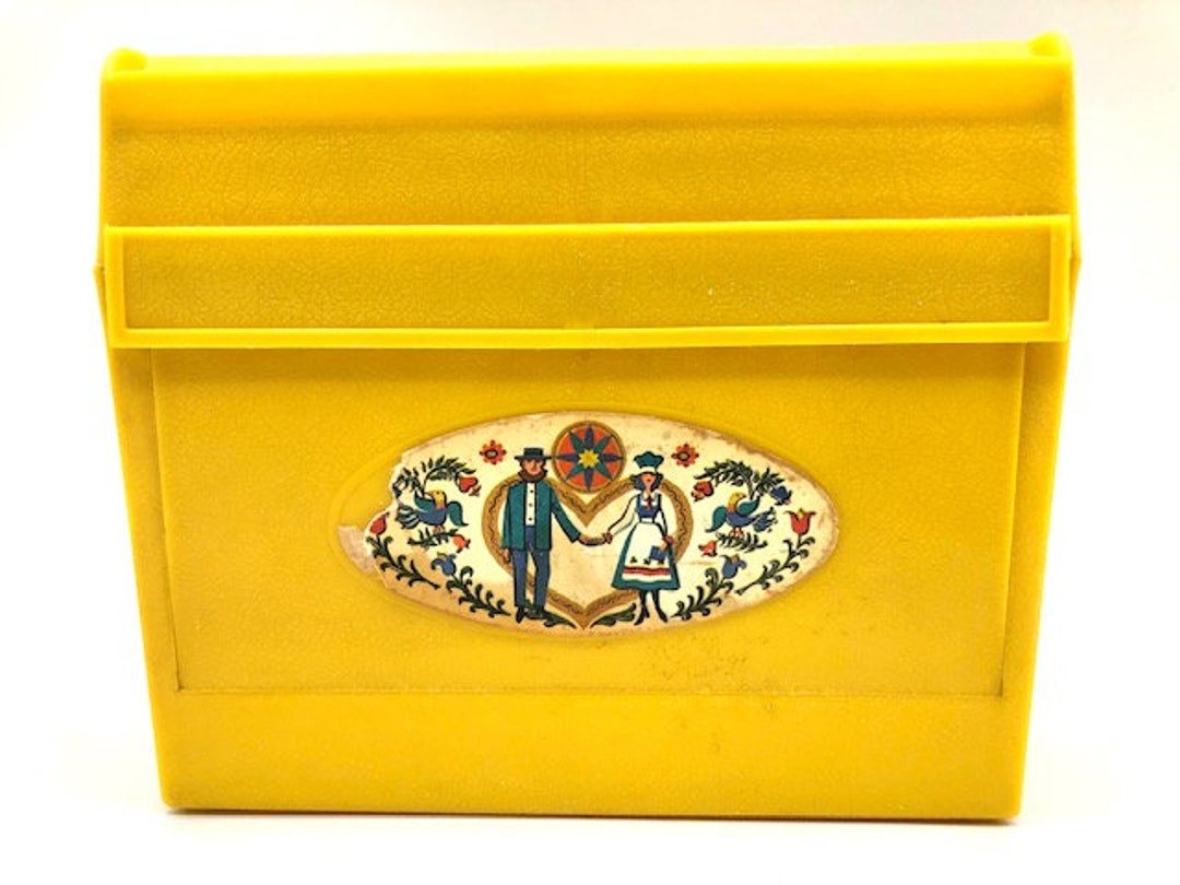 1970s Recipe Box With Recipes Vintage Harvest Gold Vintage - Etsy