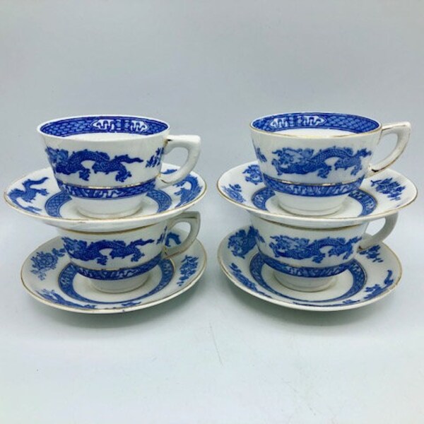 Flow Blue Tea Cup - Etsy