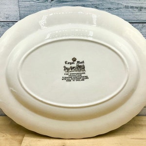 1960s Ironstone Platter Vintage 12 Brown Transferware Myott Pottery ...