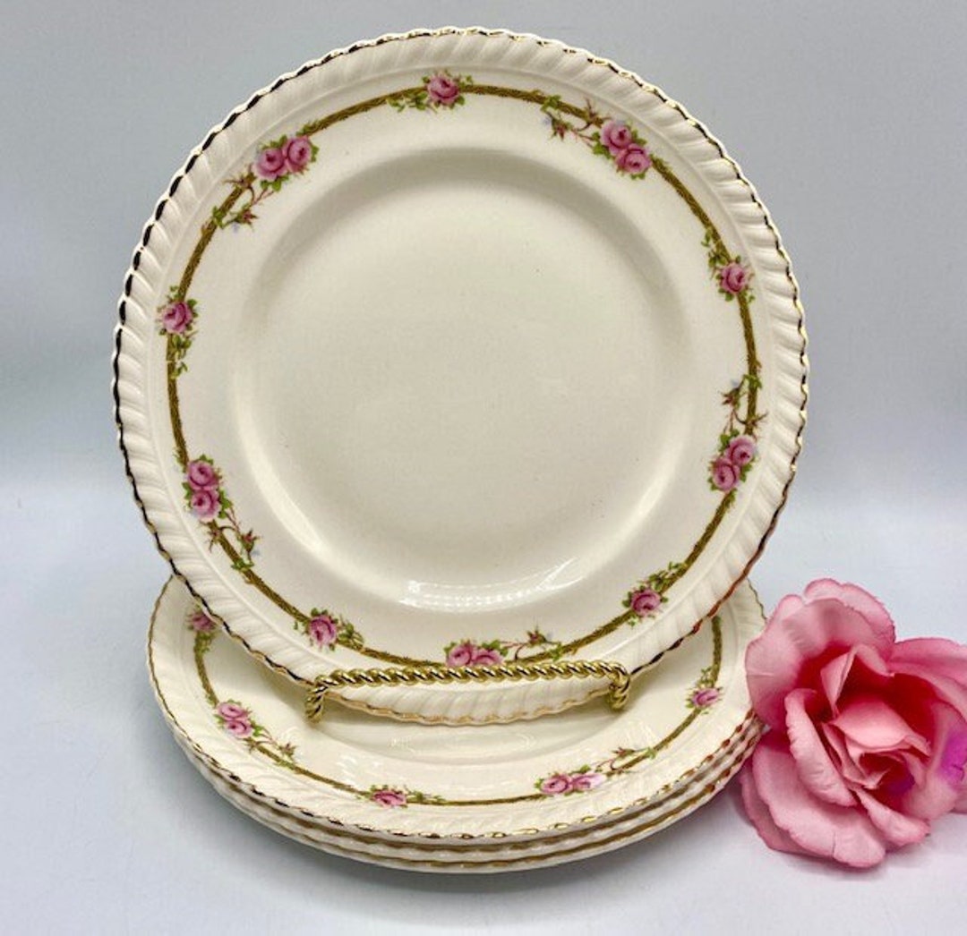 Vintage English Country Salad Plates Set of 4 Johnson Brothers Maldon ...