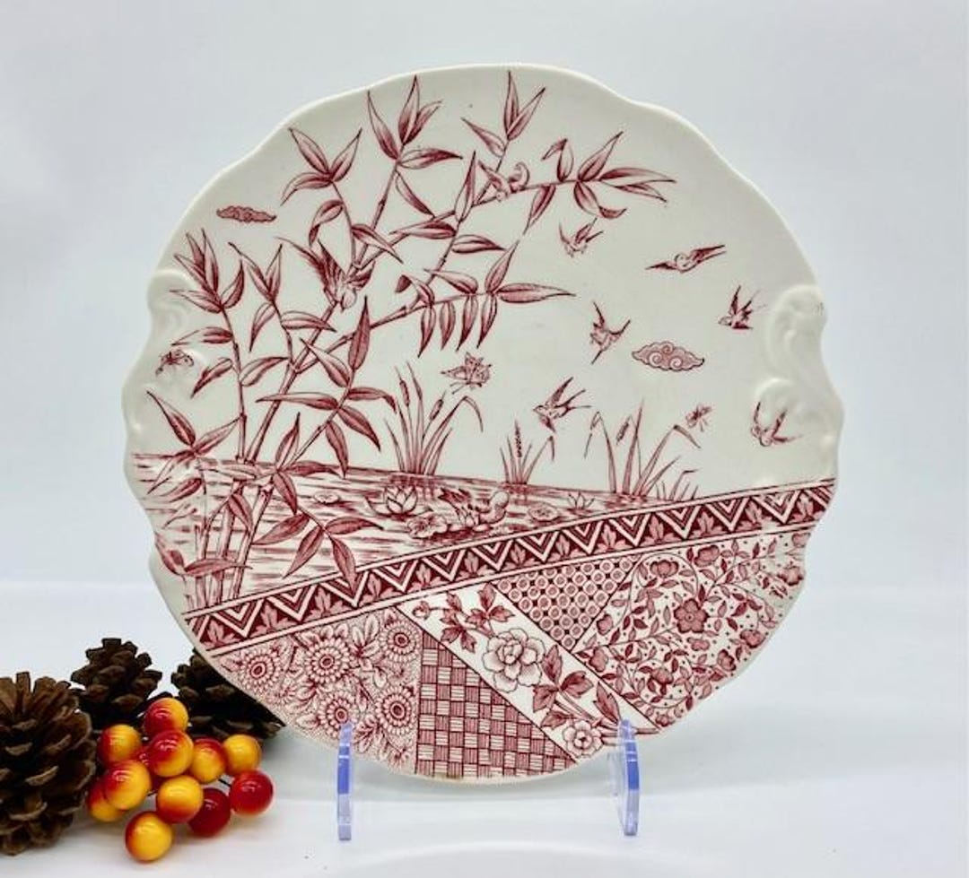 Rare Antique Victorian Aesthetic Movement Serving Plate C1883 - W.H ...