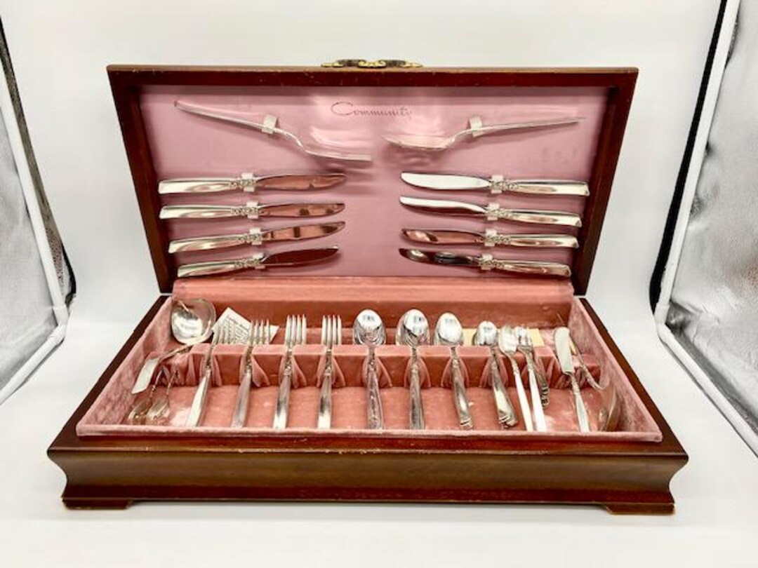 Vintage Silverware Set C.1950s Community Silver / South Seas - 65 ...