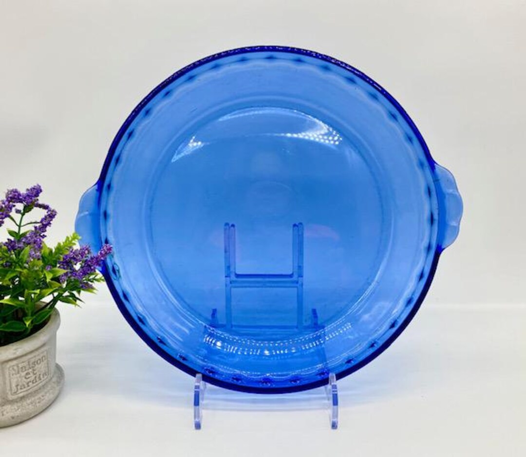 Vintage Pyrex Pie Plate #229 C.1980s Cobalt Blue Bakeware - Farmhouse ...